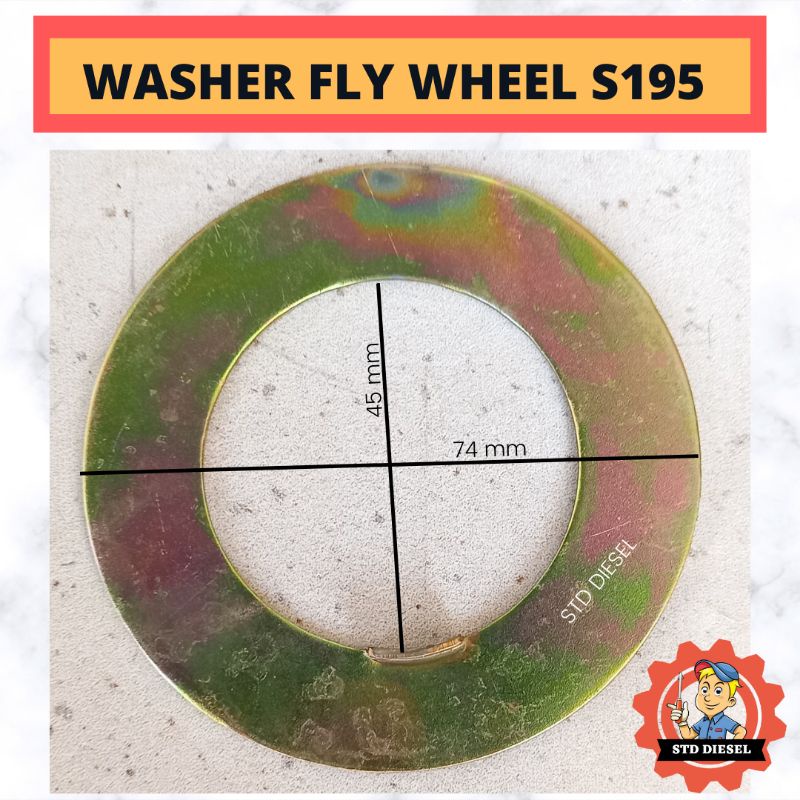 Jual WASHER FLY WHEEL RING RODA GILA GENDENG S195 S1100 S1110 ZS1100 ...