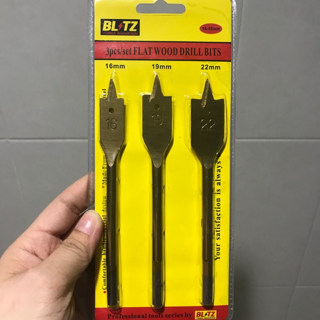 Jual Bor Kayu Kipas Blitz 3 Pcs - Bor Kunci Laci - Mata Bor Kayu Gepeng ...