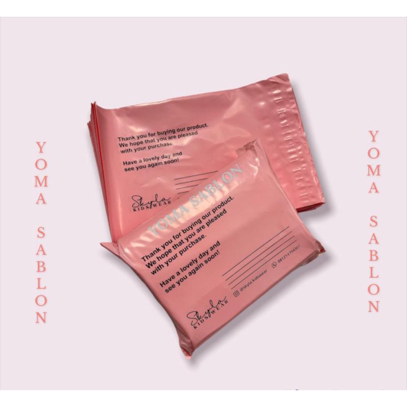 Jual Polymailer 20x30, 17x30 Costum design FREE DESIGN | Shopee Indonesia