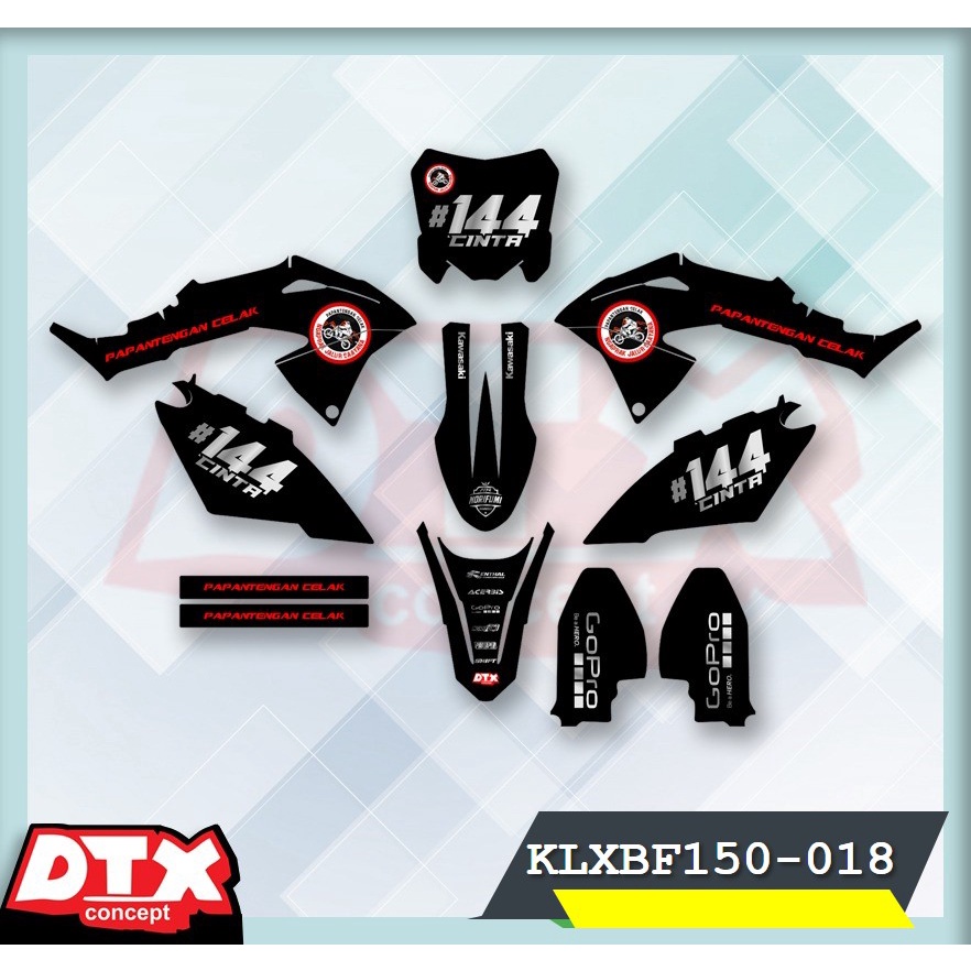 Jual Decal KLX BF decal KLX BF full body decal klx supermoto stiker ...