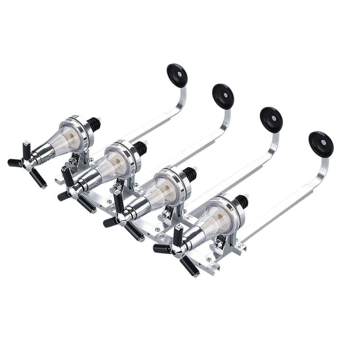 Jual 2017 Baru 4 Botol Berdiri Optik Dispenser Minuman Anggur Roh Steel ...