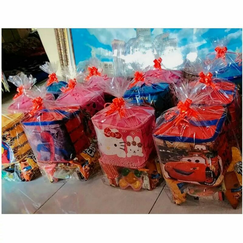 Jual PAKET SNACK TAS KUBUS / PARCEL SNACK / PAKET ULTAH ANAK / PAKET ...