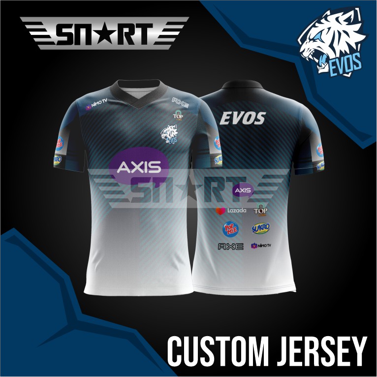 Jual Jersey EVOS Esport Terbaru 2020 Bisa Ganti Nama dan Logo Sendiri ...
