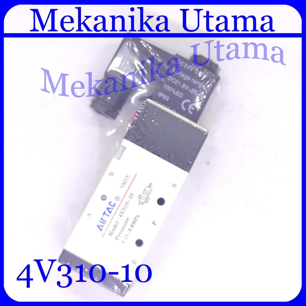 Jual Airtac 4V310-10 drat 3/8" Solenoid Valve, Selenoid Valve Angin ...