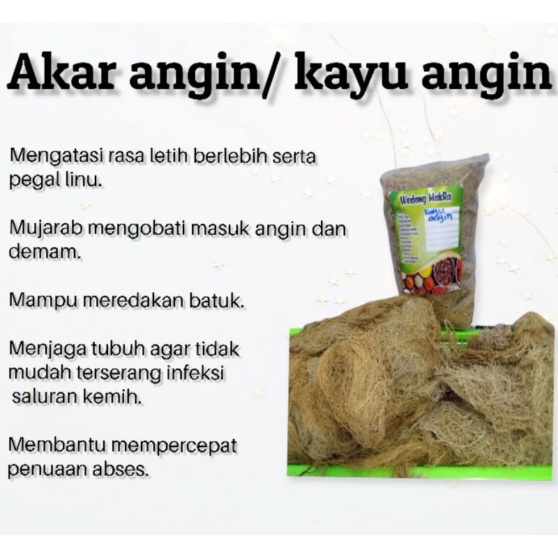 Jual Akar angin / kayu angin / rasuk angin 100 g | Shopee Indonesia