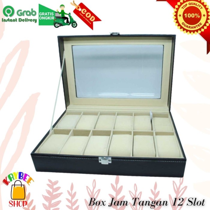 Jual Aksesoris Box Kotak Jam Tangan Watch Box Organizer Isi 12 | Shopee ...