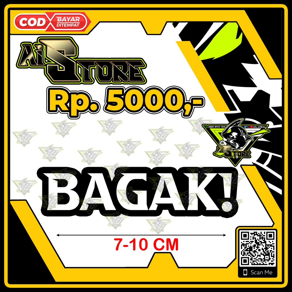 Jual Stiker Bagak | Shopee Indonesia