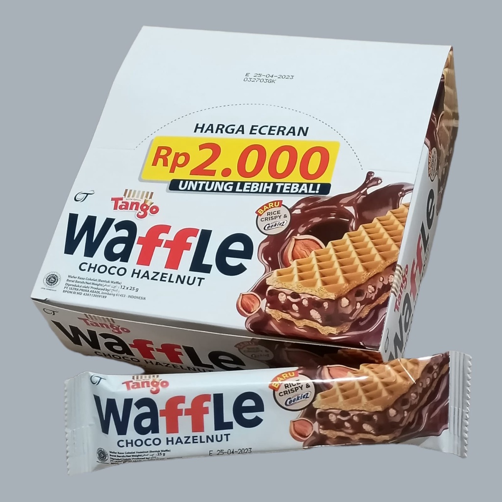 Jual TAngo Waffle Choco HAzelnut 25gr [12 pcs/box] | Shopee Indonesia