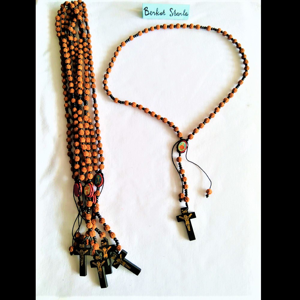 Jual Souvenir Rohani Katolik/Rosario Biji Jemitri 8mm/Religious Gift ...