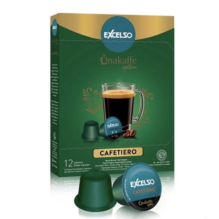Jual Excelso Unakaffee Cafetiero Coffee Capsule 12pcs | Shopee Indonesia