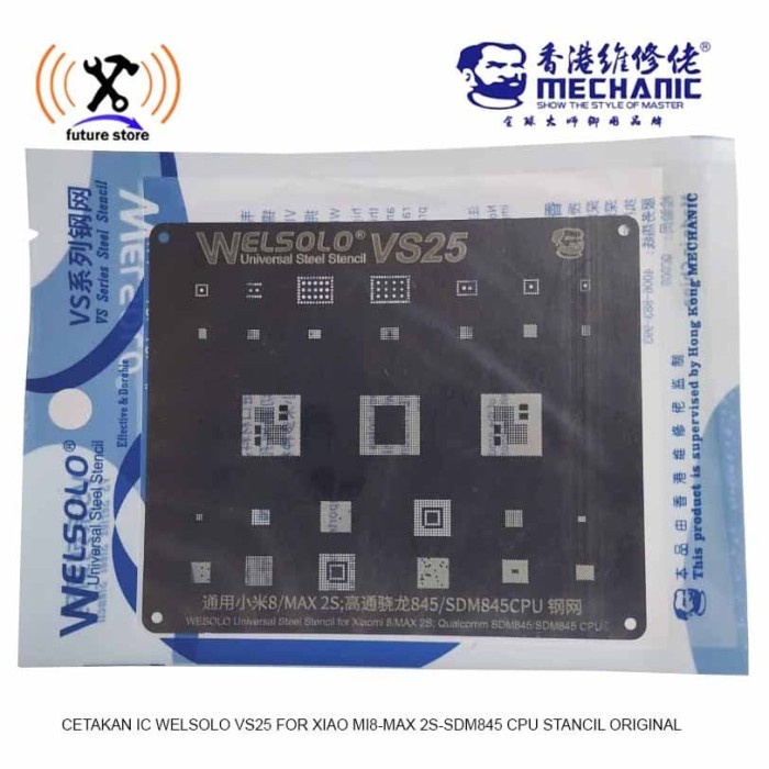 Jual WELSOLO VS25 CETAKAN IC FOR XIAO MI8 /MAX 2S CPU STANCIL ORIGINAL ...