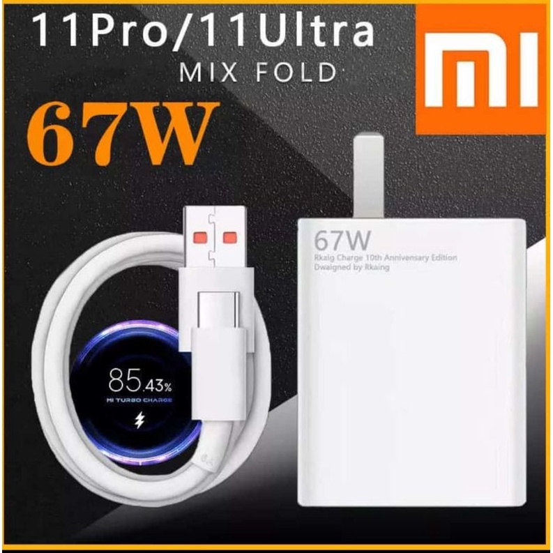Jual Charger Xiaomi 67 Watt Original Turbo Charge Switch Laptop Android ...
