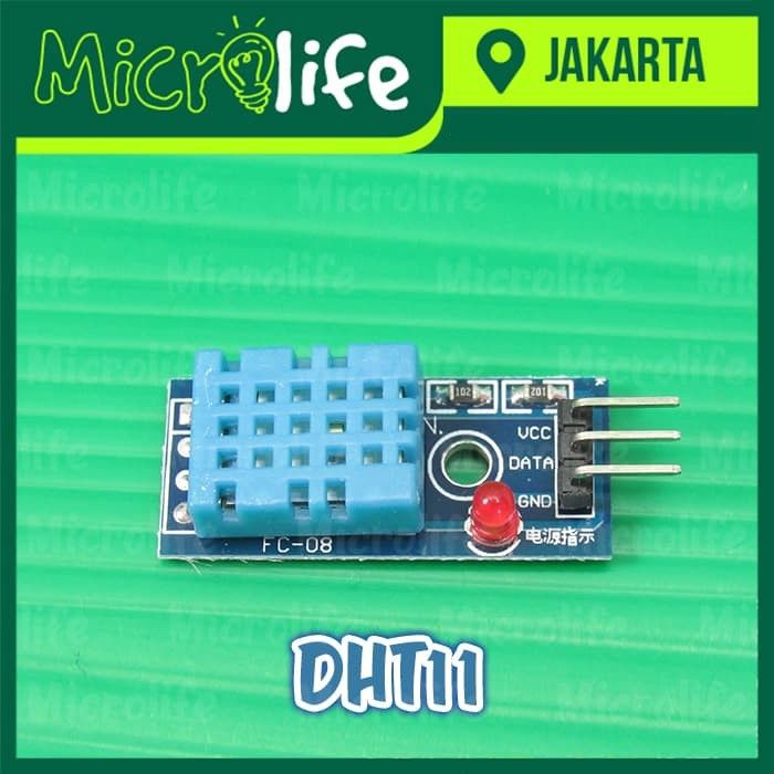 Jual DHT11 Temperature Humidity Module Deteksi Suhu Kelembaban | Shopee ...