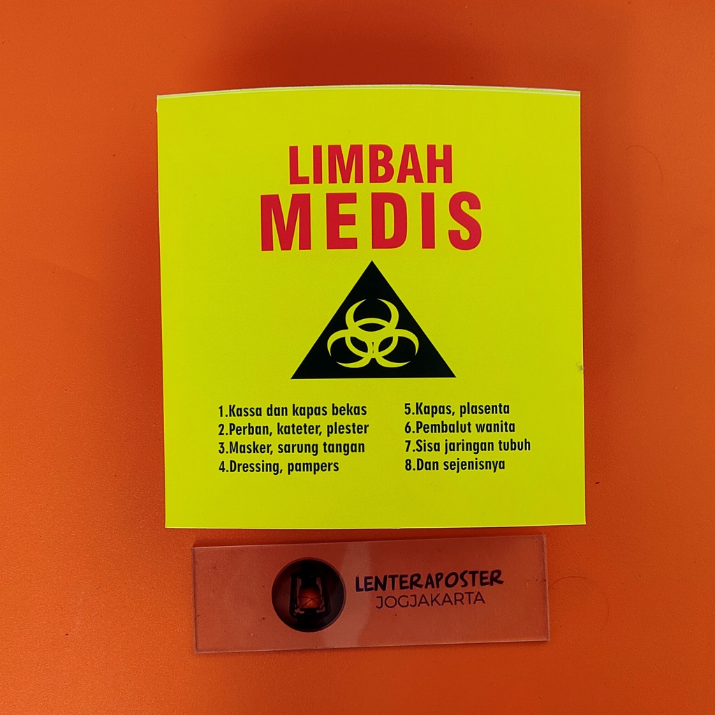Jual Stiker Limbah Medis, Stiker Untuk Tempat Sampah medis warna hitam ...