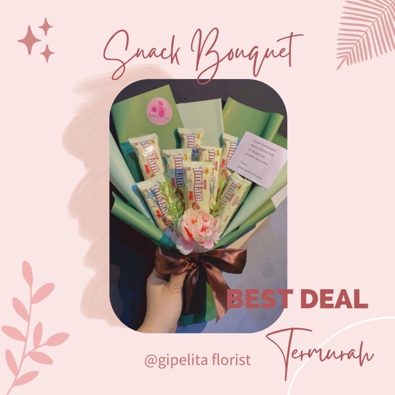 Jual Gipelita Snack Bouquet [Buket Snack, Boneka Wisuda, Tim Tam Bouquet] | Shopee Indonesia