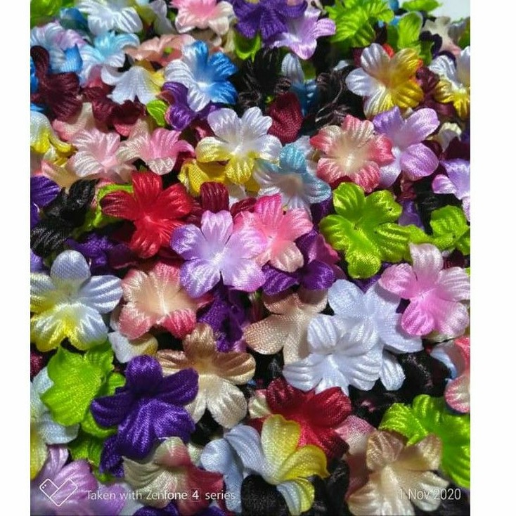 Jual Bunga Hana Satin 2cm ( 1 lusin ) | Shopee Indonesia