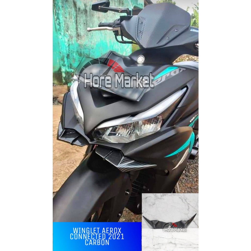 Jual WINGLET NEW AEROX 155 2021 2022 2023 CARBON WINGLET AEROX ...