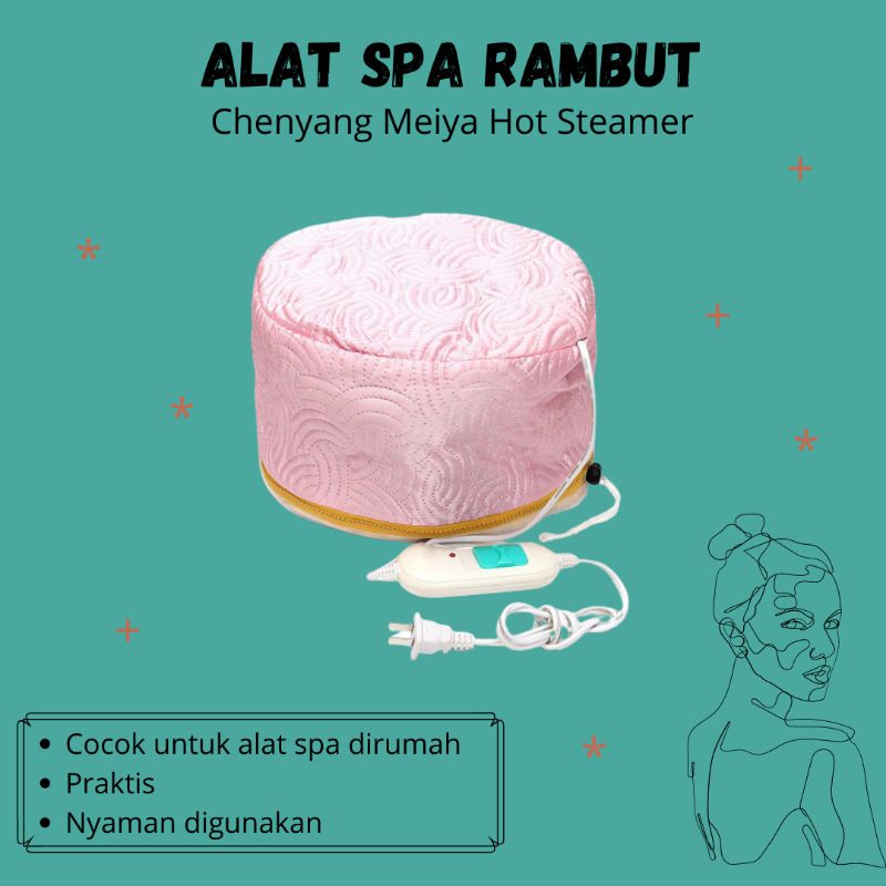 Jual Alat Steamer Rambut Steam Cap Penutup Kepala Topi Creambath ...
