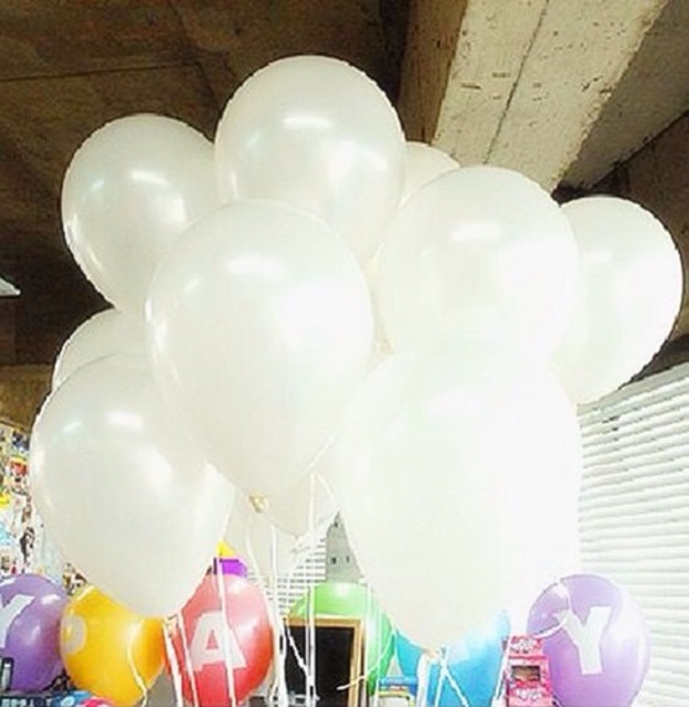 Jual Balon Metalik Putih isi 50 pcs | Balon Latex Putih isi 50 Pcs ...