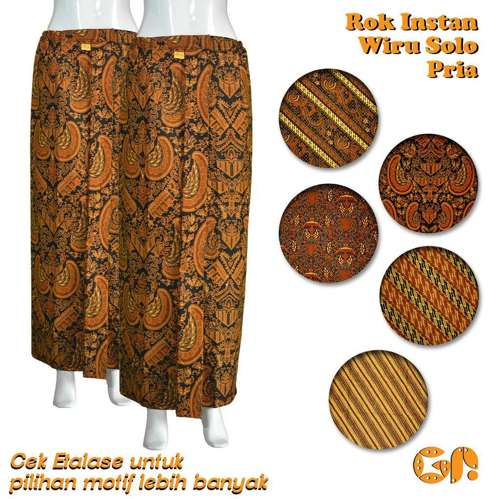 Jual Rok Jarik Instan Wiru Solo Pria Dewasa Rok Instan Pakaian Adat ...