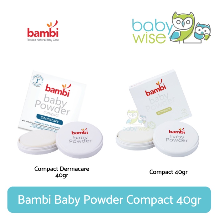 Jual Bambi Baby Powder Compact 40gr | Shopee Indonesia
