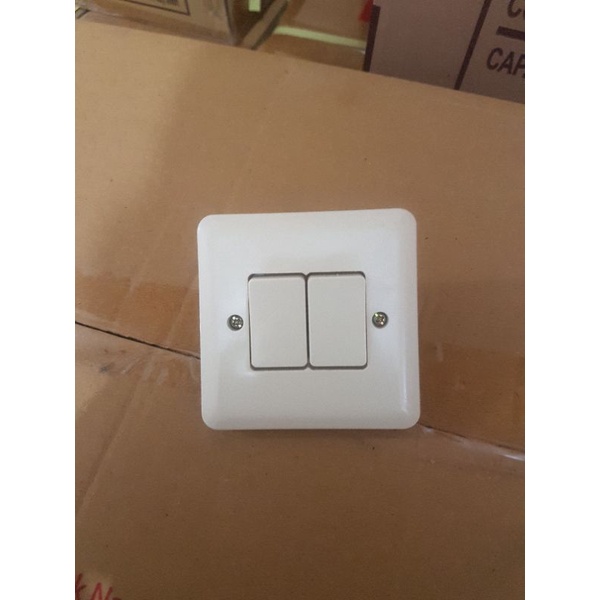 Jual Saklar Seri 2G Double 2 Gang Inbow Dalam Tembok Kaizen Stop Kontak ...