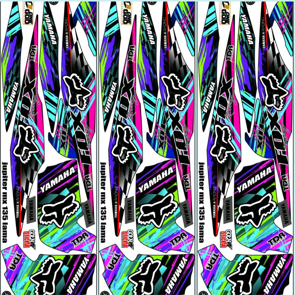 Jual Stiker Variasi Motor OJMX Old Jupiter MX 135 Lama Best Quality ...