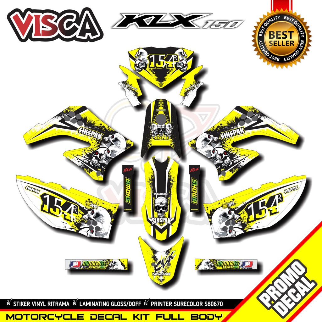 Jual Decal Klx S 150 Lama Dekal Klx 150 Lama Stiker Klx 150 Lama Full ...