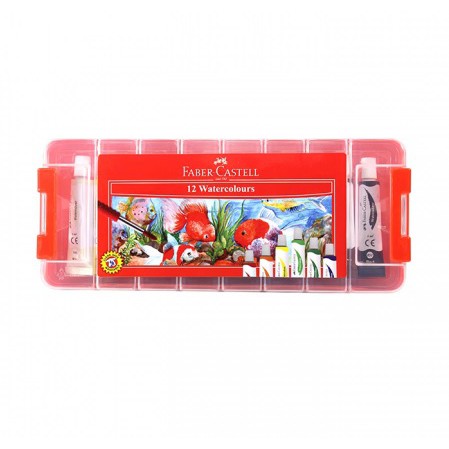 Jual Cat Air Box Faber Castell 12 Warna Water Colour Color Colours ...