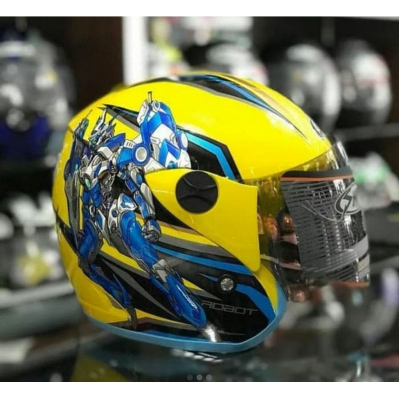 Jual HELM SNI ANAK ROBOT PASTEL YELLOW | Shopee Indonesia