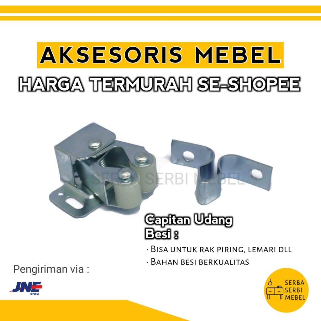 Jual CAPIT UDANG BESI | JEPIT UDANG | PENGAIT LEMARI | PENGAMAN ...
