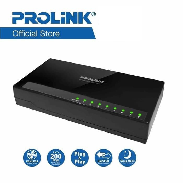 Jual Prolink PSE810 Switch 8 Port 10/100Mbps Ethernet Switch | Shopee ...