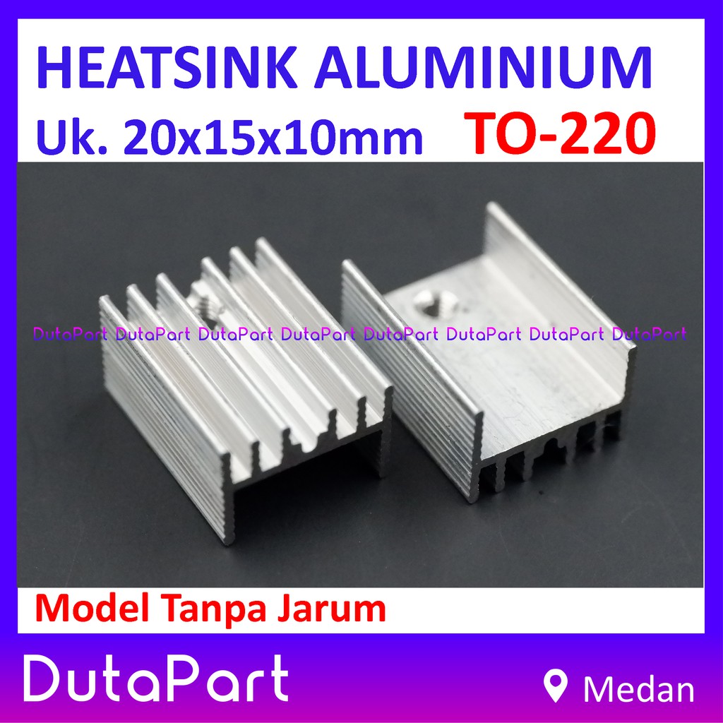 Jual Heatsink Aluminium Pendingin 20x15x10mm TO-220 TO220 Heat Sink ...