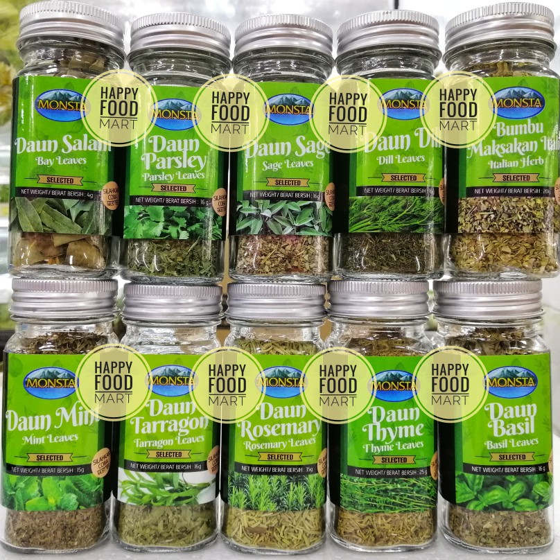 Jual [DISKON] MONSTA BAY LEAVES/DAUN SALAM/PARSLEY/PETERSELI/DAUN SAGE ...