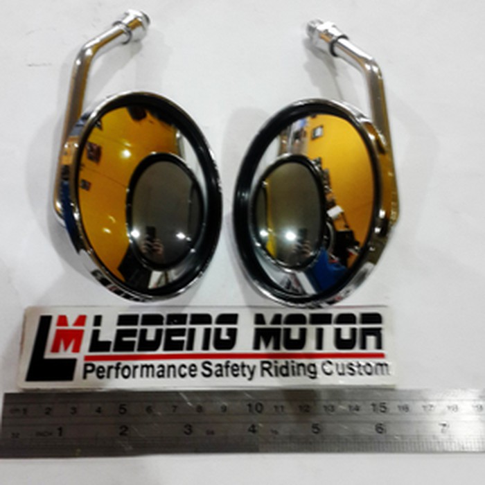 Jual spion yamaha bulat lensa cembung tiang pendek model vespa LEDENG ...