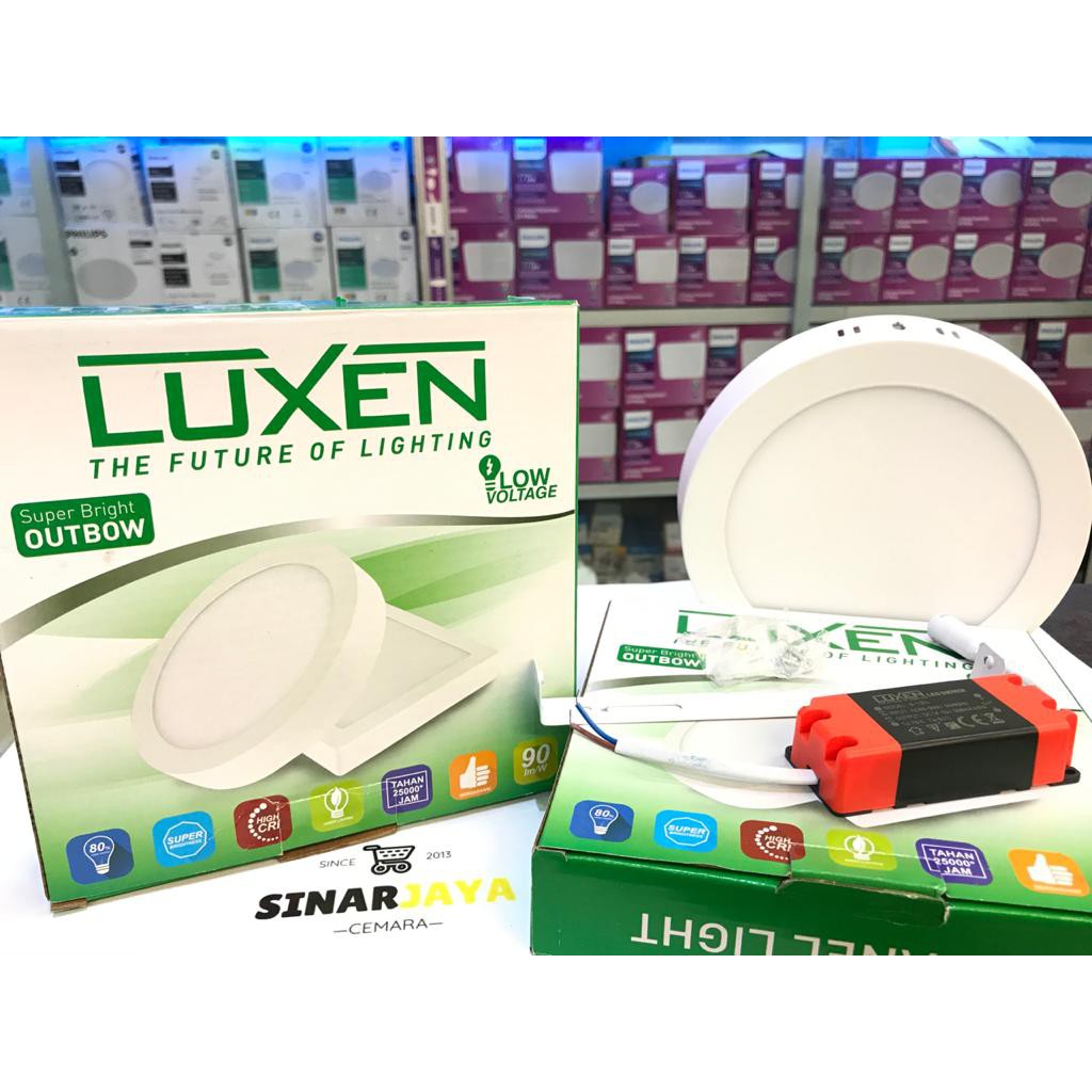 Jual LED DOWNLIGHT 12 WATT LUXEN LAMPU PLAFON OB OUTBOW 12W | Shopee ...