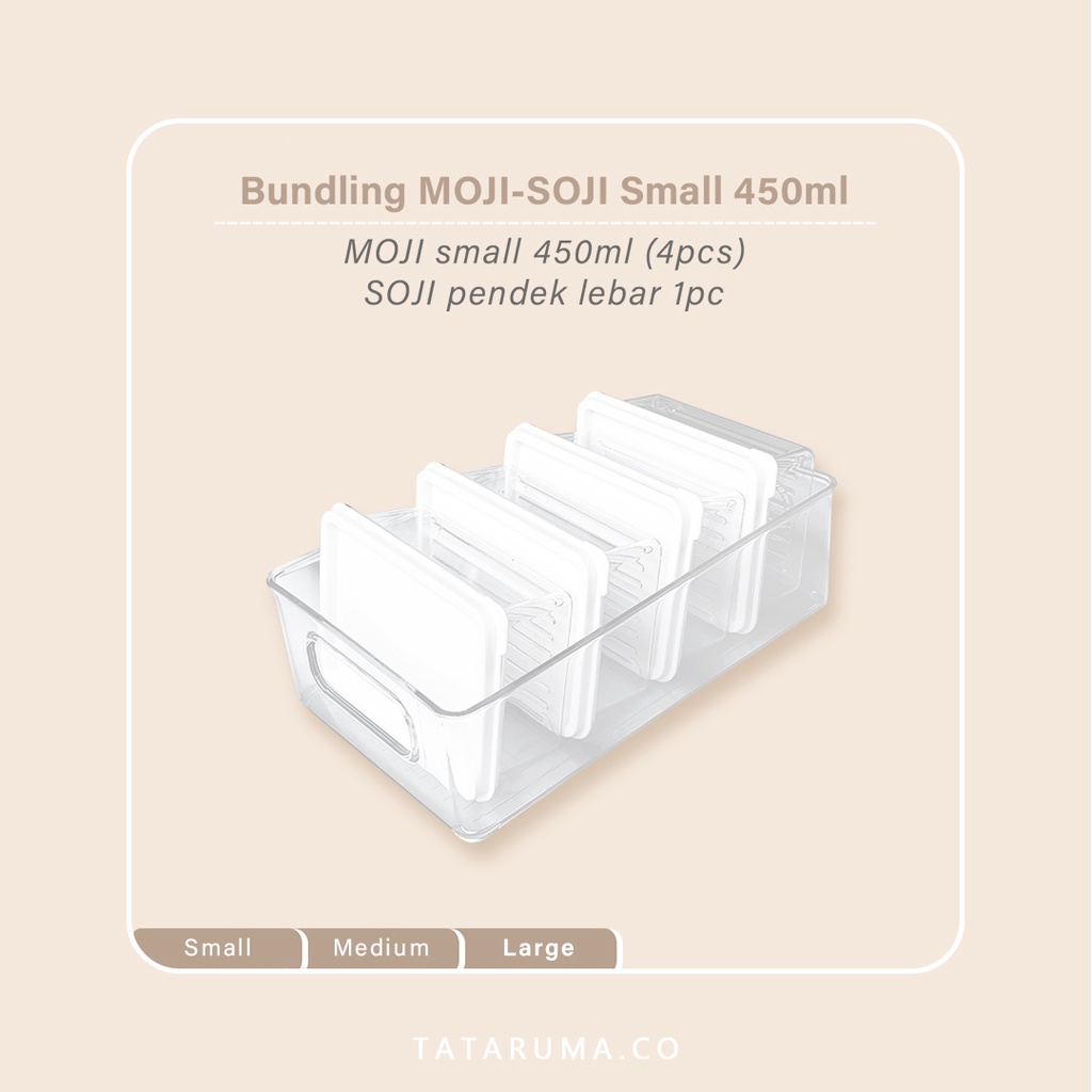 Jual TATARUMA Bundling Moji-Soji S/M/L - Kotak Kontainer Tempat ...