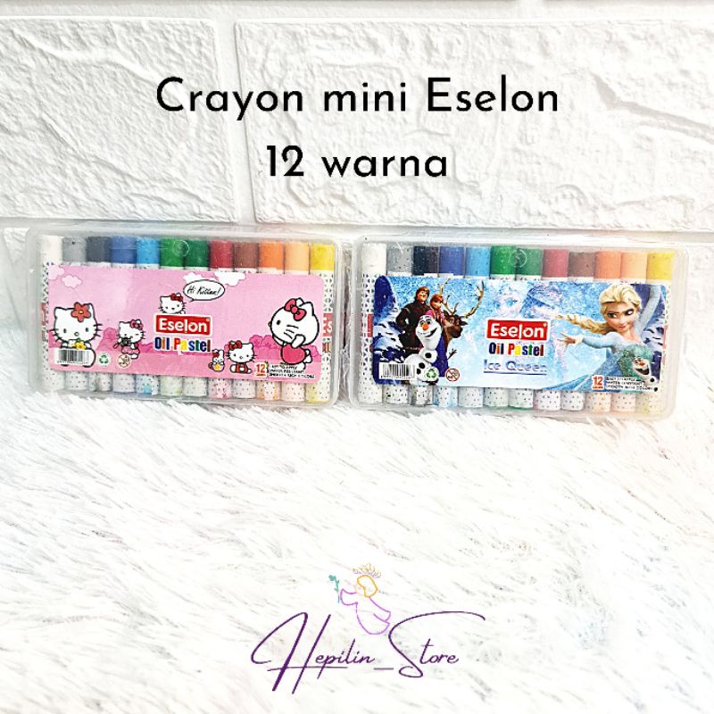 Jual Crayon ESELON MINI / Crayon Kecil Eselon / Oil Pastel Mini 12 ...