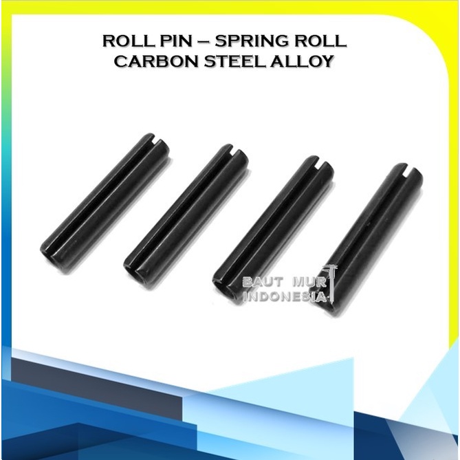 Jual SPRING PIN ROLL PIN CARBON STEEL M3X30 isi 10pcs | Shopee Indonesia