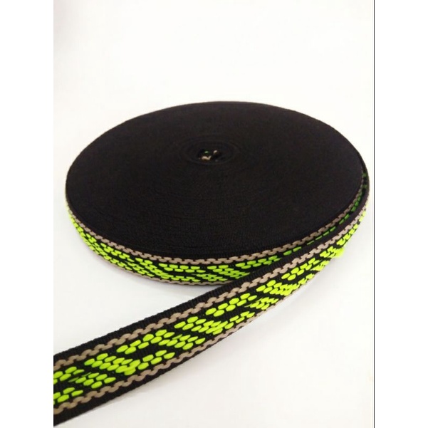 Jual bisban tali webbing motif tampar ukuran 2,5 cm 1 rol panjang 26 ...