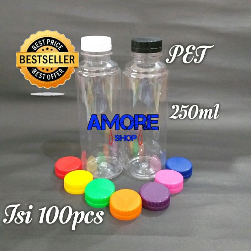 Jual Botol Plastik 250ml Botol Almond - Boba Jus Kopi Susu Puding ...