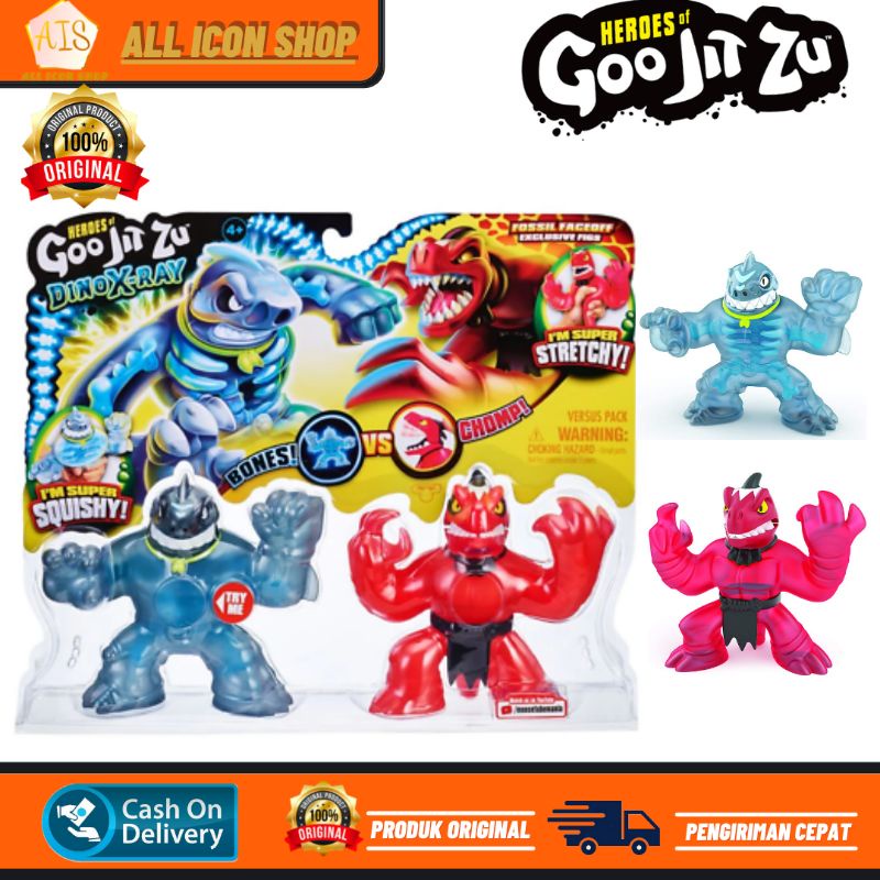 Jual GOOJITZU GOO JIT ZU GOOJIT ZU DINO X-RAY SEASON 4 BONES VS CHOMP ...