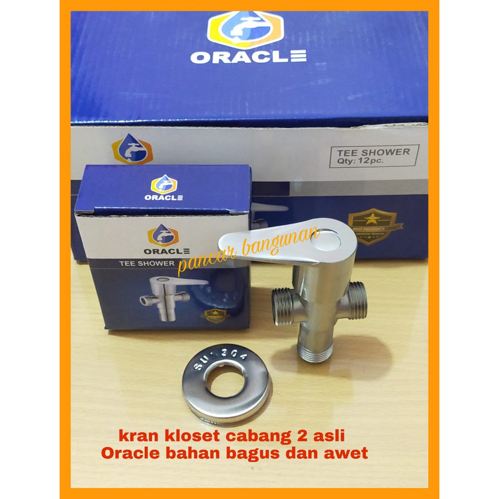 Jual KRAN SHOWER TEE CABANG 2 ORACLE ENGKOL - KRAN SHOWER T STAINLESS ...
