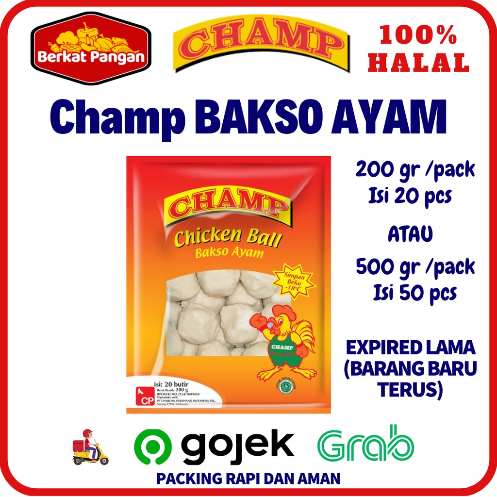 Jual Champ Baso Ayam / Bakso Ayam 200 gr | Shopee Indonesia