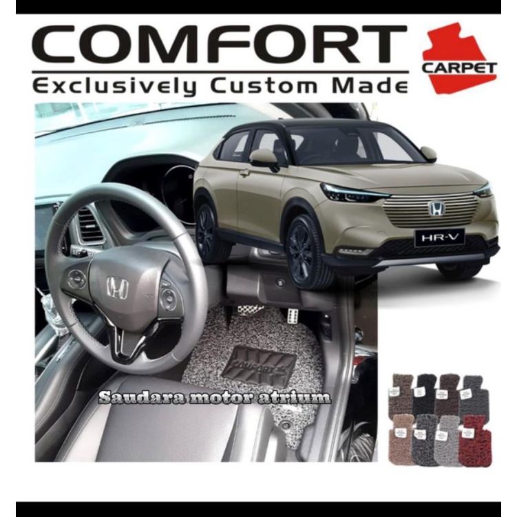 Jual KARPET COMFORT PREMIUM ALL NEW HRV 2022 UP FULL 2 BARIS + BAGASI ...