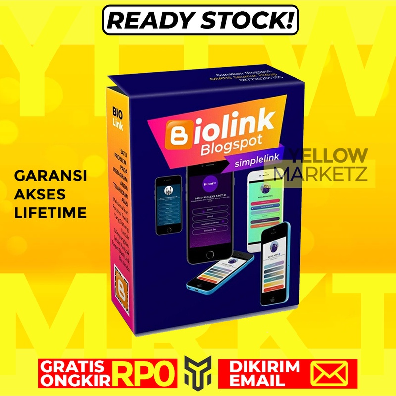 Jual BIOLINKSPOT Template BioLink Blogger Blogspot | Shopee Indonesia