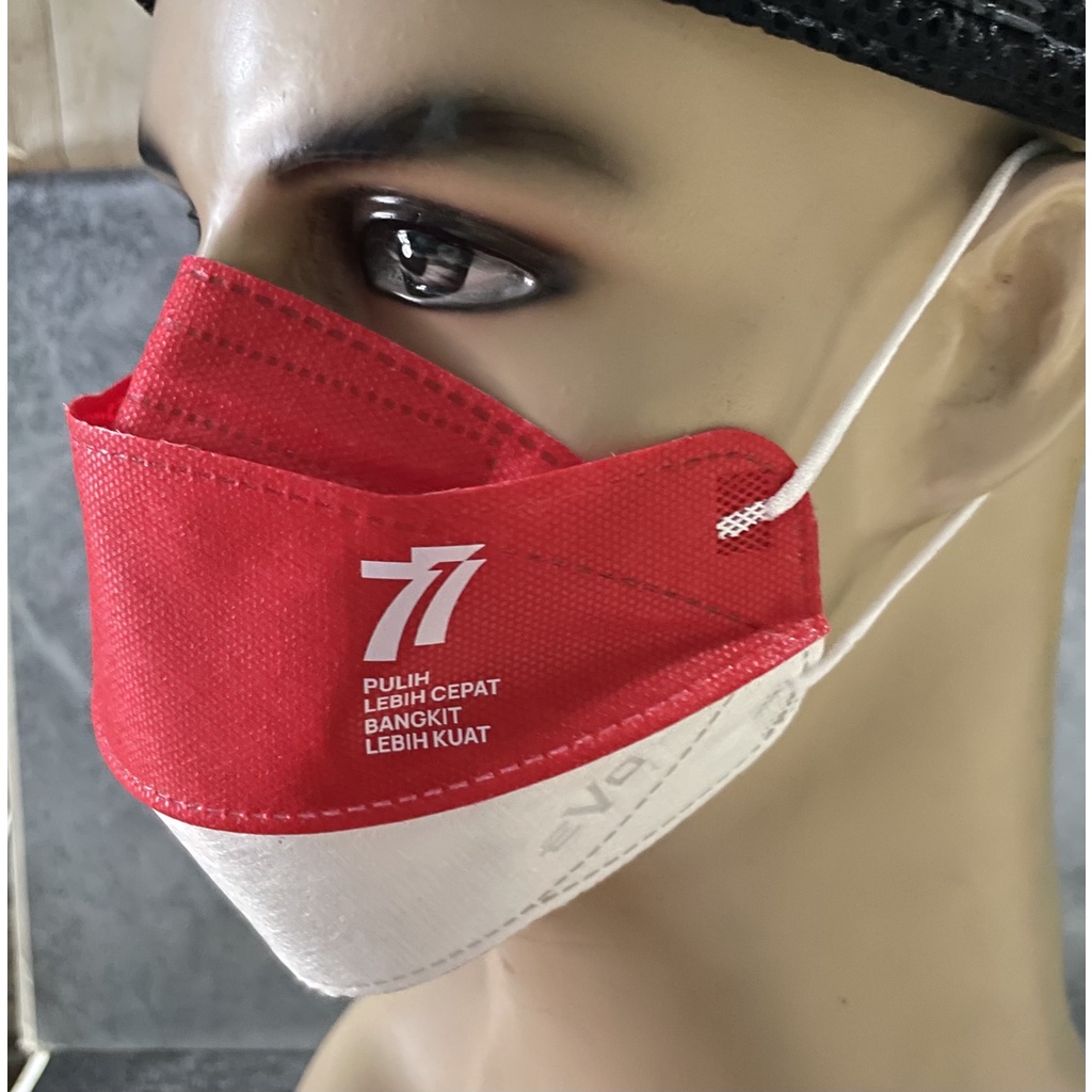 Jual Masker Merah Putih - Masker HUT RI 77 - Masker Merah Putih KF94 ...