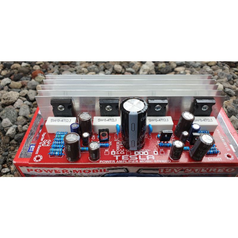 Jual POWER MOBIL 12VOLT SETEREO 150WATX2 TESLA | Shopee Indonesia