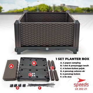 Jual SPEEDS Pot Bunga Pot Tanaman Plastik Planter Box Untuk Benih Bibit ...
