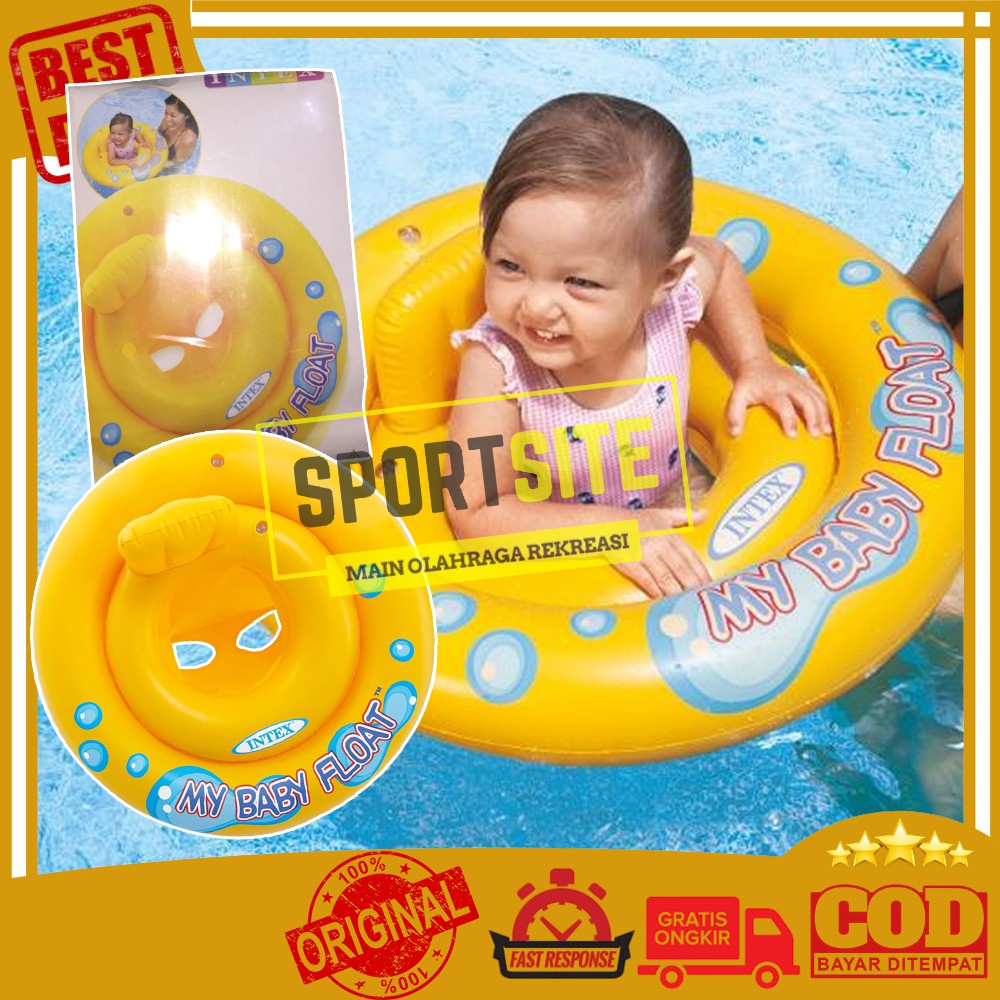 Jual Intex My Baby Float Double Ring 67cm Float Swim Tube Ban Bulat ...